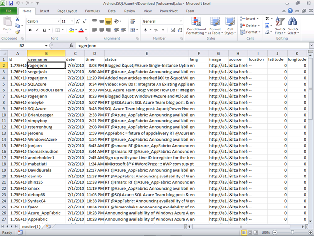OakLeaf Systems: Archive and Mine Tweets In Azure Blobs with The ...
